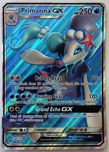 Pokemem Primarina GX SM39 Primarina GX Premium Collection Box Jumbo ...