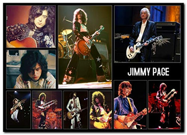 Wall decor Jimmy Page Poster 13x19 Inches | Color | Ready to Frame for ...