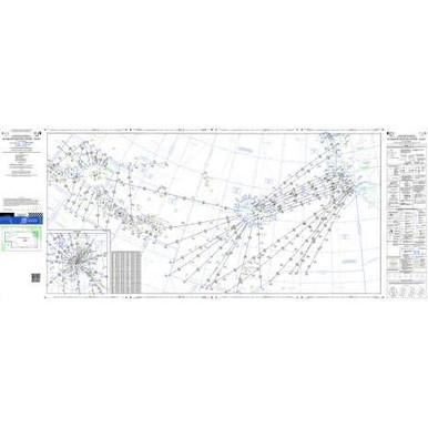 FAA Chart- Enroute Low/High Pacific Hawaii - Warehousesoverstock