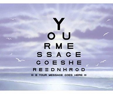 Personalized Eye Chart Wall Print Message From Name or Phrase for ...