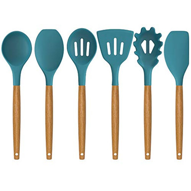 Silicone Kitchen Utensils Set- Deedro 7 Pieces Cooking Utensils Set ...