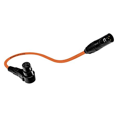 Balanced XLR Cable Male to Right Angle Female - 6 Feet Orange - Pro 3 ...