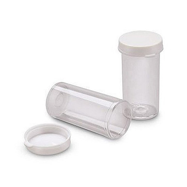 Clear Plastic Styrene Vials Tube -5 Dram/.63 Oz- Containers with Snap ...