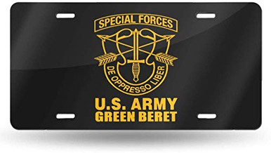 Us Army Green Beret Special Forces License Plates Personalized License ...