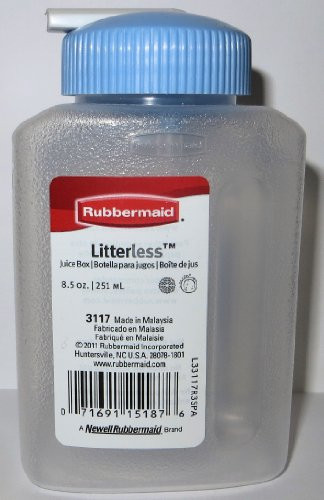 Rubbermaid Juice Box- Litterless- Sipp'N Serve 8.5 Oz / 250 Ml -Pack of ...