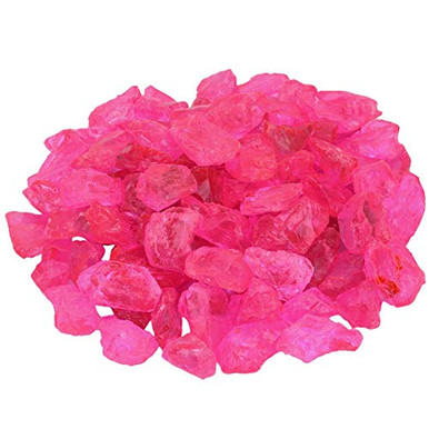 SUNYIK Hot Pink Titanium Coated Rough Crystal Point Raw Rock Quartz ...