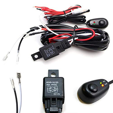 iJDMTOY -1- 6ft Long LED Light Bar Relay Wiring Harness w/LED Indicator ...