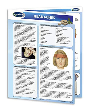 Headaches Guide - Medical Quick Reference Chart - 8.5inch x 11inch 4 ...
