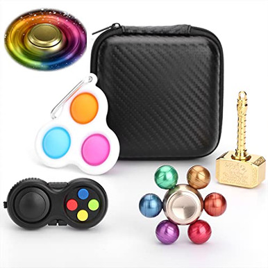 Sensory Fidget Pack Toys Set- Push Bubble Simple Dimple Fidgit- Fidget ...