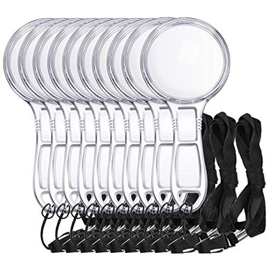 Homgaty 10 Pieces Kids Handheld Magnifying Glasses Set- 5X and 10X ...