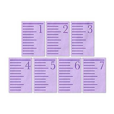 Stencil Stop 7 Foot Growth Chart Stencils - 14 Mil Mylar Plastic -7 ...