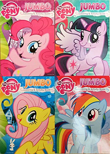 My Little Pony Jumbo Coloring and Activity Book 4 Pack - Pinkie Pie ...