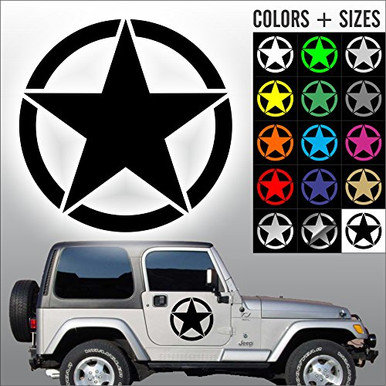 Army Star Decal- Military- Car Decal Sticker- Sizes and Colors - Die ...