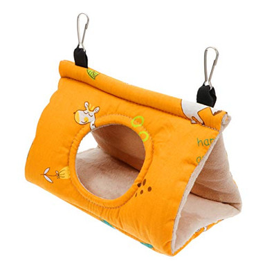 POPETPOP Bird Habitat Hammock Parrot Hanging Triangular Bed Cage Cold ...