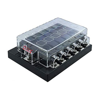 12 Way Fuse Box Blade Fuse Block Holder- DC 12-32V- Circuit Standard ...