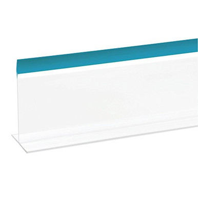 Seafood Case Divider Shelf Divider Clear with Blue Trim T Shape ...