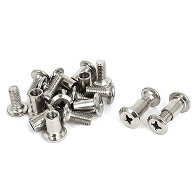 Aexit 10 Sets Nails- Screws and Fasteners M6 Phillips Socket Barrel ...