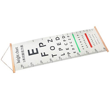EXCEART Hanging Eye Chart Snellen Wall Eye Chart Pocket Eye Check Exams ...