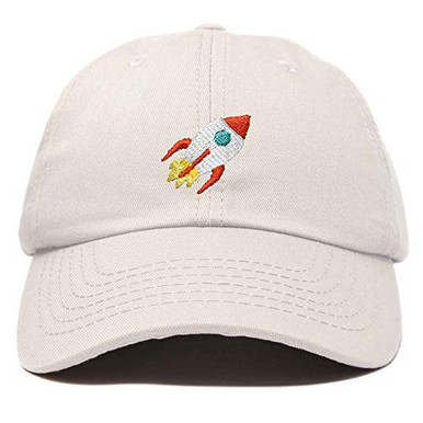 DALIX Rocket Hat Space Dad Caps Embroidered Cap Cotton Hats NASA in ...