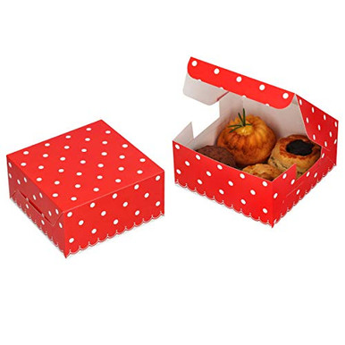 Take a Bake 20 Pack Cookie Boxes - 5 x 5 x 2.5 Inch - Bakery Treat Box ...