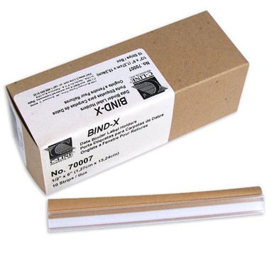 C-Line BIND-X Data Binder Label Holders- 1/2 x 6 Inches- 10 per Pack ...