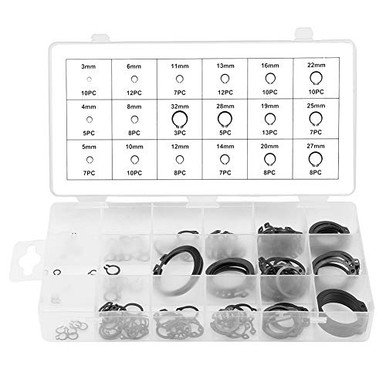 Yosoo Health Gear External Circlips 150Pcs Snap Ring- 18 Sizes ...