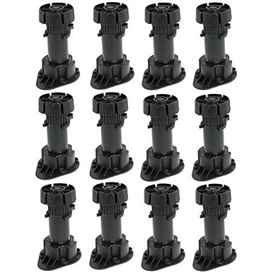 LXTX Plastic Height-Adjustable Cabinet feet for Kitchen or Bathroom ...