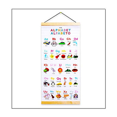Alphabet Chart- ABC Poster Bilingual Poster for Classroom and Nursery ...