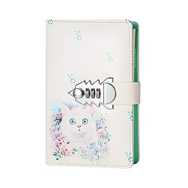 JunShop Refillable Diary With Lock Creative Password Lock Journal ...