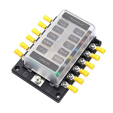 Blade Fuse Block For Boat Camper Truck RV Trailer Solar Car Fuse Box ...