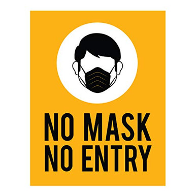 Andaz Press Face Mask Required for Entry Signs- Social Distancing No ...