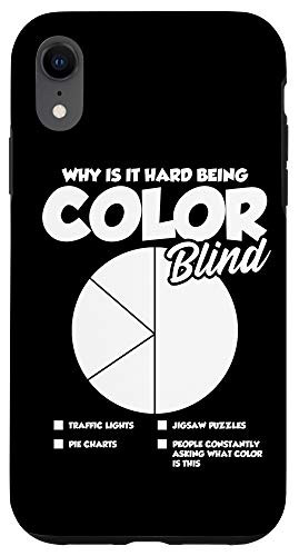 iPhone XR Color Blind Pie Chart Humor Color Blindness Awareness Case ...