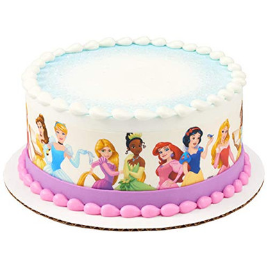 Disney Princess Friends Edible Cake Border - Set of 3 Strips ...