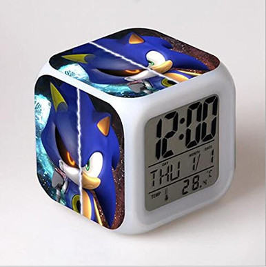 Sonic Clock Kids Alarm Clock sonic2 The Hedgehog Digital Clocks LED ...