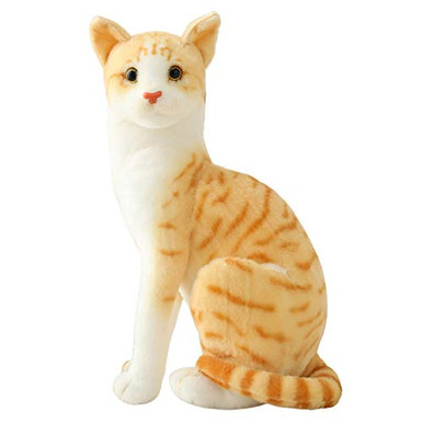 BARMI Tabby Cat Stuffed Animal- Realistic Cat Stuffed Animal Realistic ...