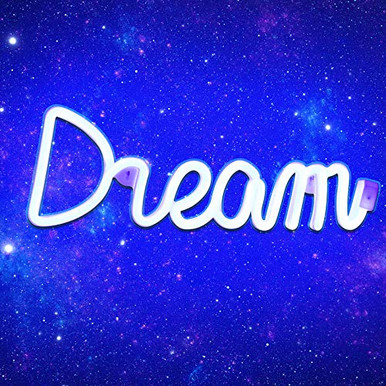Goopreen Dream Neon Sign - LED Neon Light Sign Wall Decor- Battery or ...