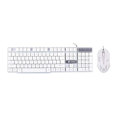 Gaming Keyboard Mouse Combo-Backlit Mechanical Feel Business Office ...