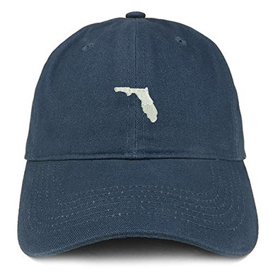 Trendy Apparel Shop Florida State Map Embroidered Soft Crown 100 ...