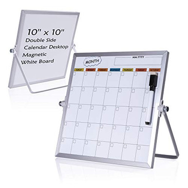 Desktop Whiteboard Small Dry Erase Whiteboard Calendar Whiteboard 360 ...