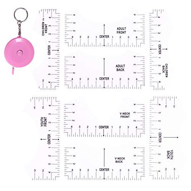 T-Shirts Alignment Ruler Guide- Tshirt Measurement for Vinyl Alignment ...