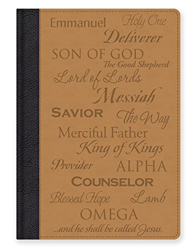 Brownlow Gifts Names of Jesus Faux Leather Scripture Journal ...