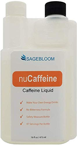 nuCaffeine | Unflavored | Caffeine Liquid 16 oz | Make Your own Energy ...