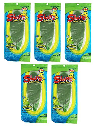 Mexican Slaps Lollipop Candy Green Apple Flavor - 50 Pieces Total ...