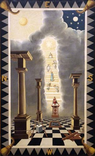RARE Entered Apprentice 1st Degree Masonic Symbolic Plate art chart ...