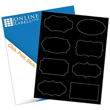 Decorative Chalkboard Stickers- Variety - Pack of 80 Stickers- 10 ...