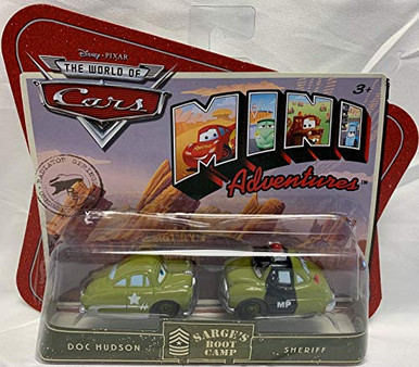 Disney Pixar Cars Mini Adventures Sarge's Boot Camp Doc Hudson and ...