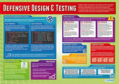 Defensive Design and Testing | Computer Science Posters | Laminated ...