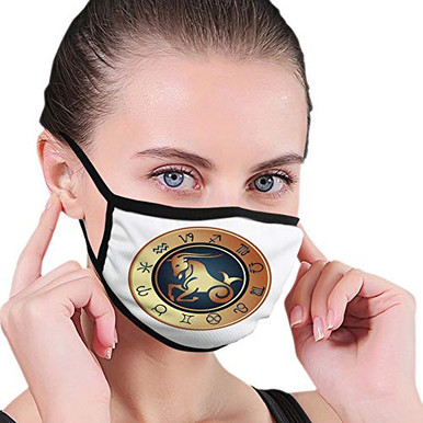 Mens Womens Mouth Scraf Face Horoscope Chart Capricorn Silhouette ...