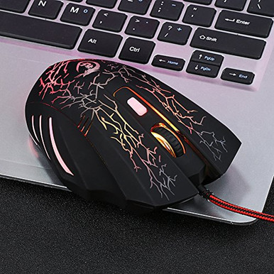 Professional Wired Gaming Mouse 6 Button 5500DPI LED Optical USB Cable ...