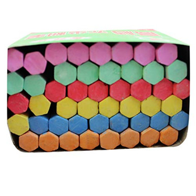 FORUU 2020 New 48 Pieces Water-Soluble Chalk-Jumbo Sidewalk Chalk for ...
